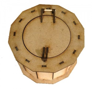 3D MDF Victorian Round Box Kits